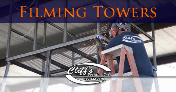 Football Filming Towers by Cliff's Welding, Inc. 480-832-0570